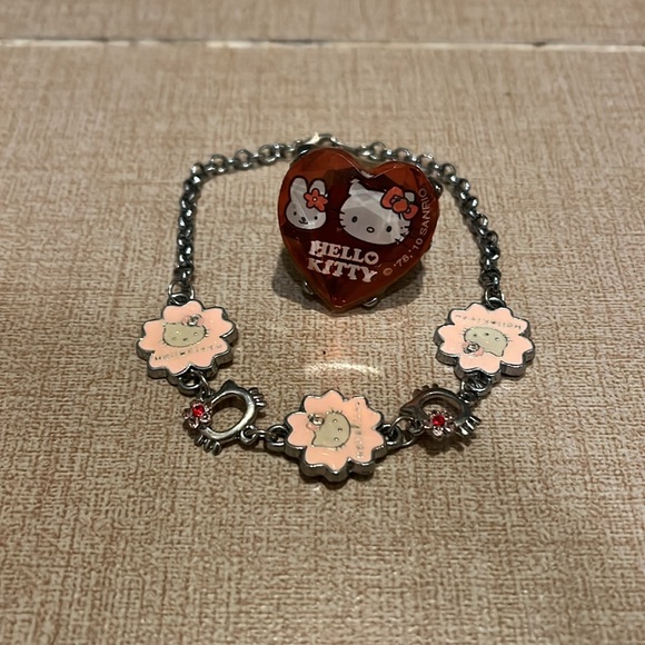 Sanrio | Other | Hello Kitty Heart Ring And Bracelet | Poshmark